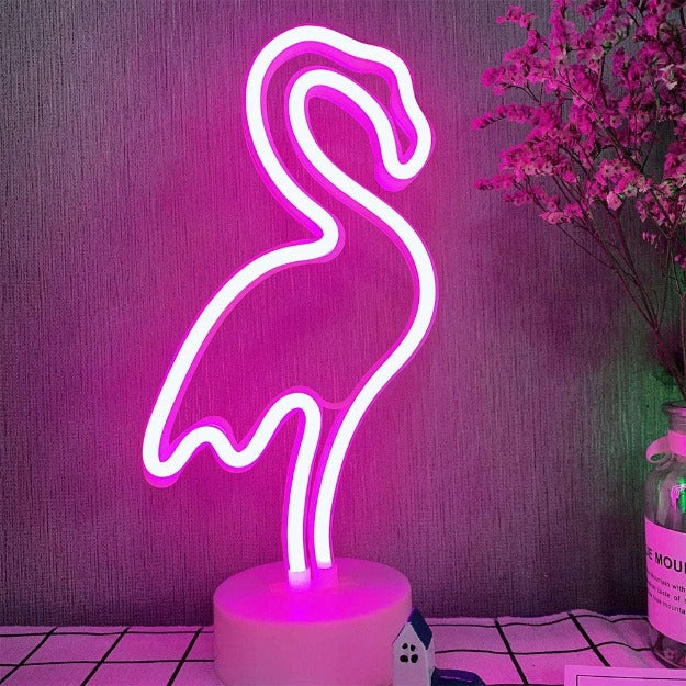 Neon Table Lamps | USB & Battery Operated Neon Table Lamps – Chronos Lights