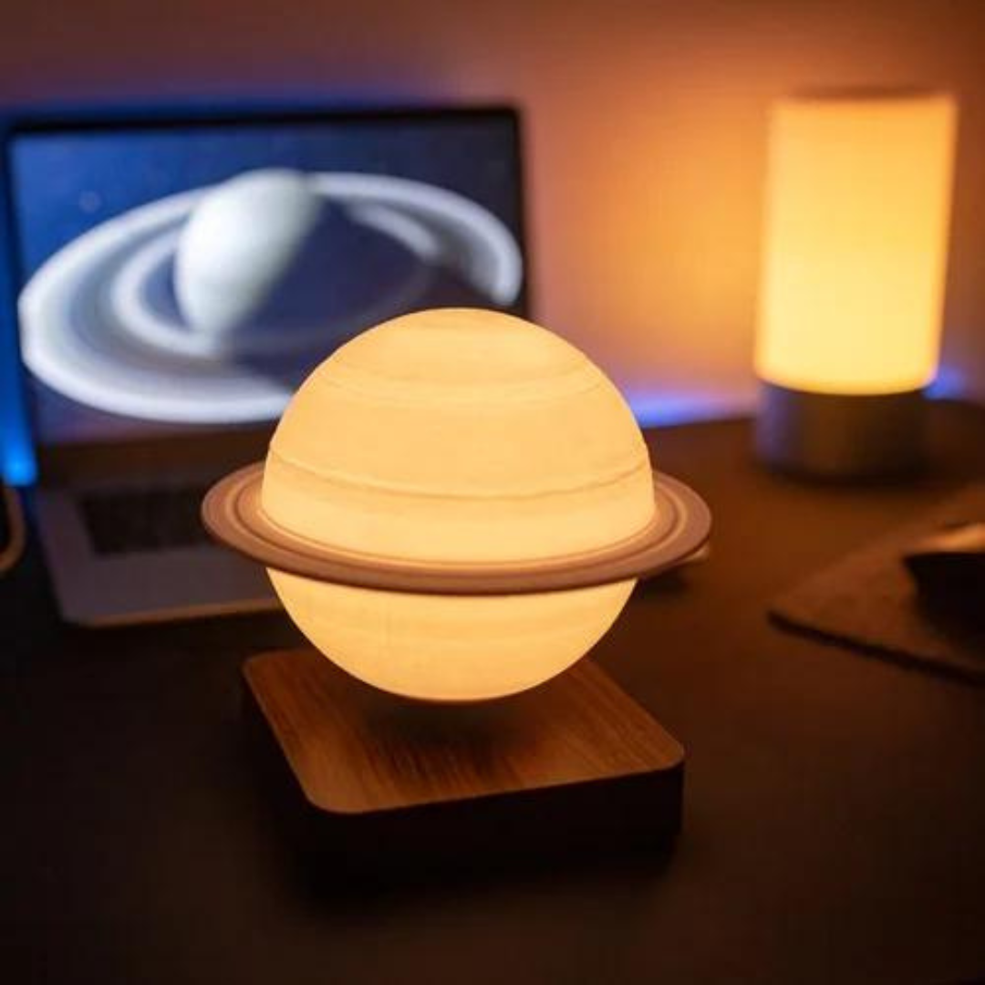 Discover Magic with the 3D Levitating Saturn Lamp – Chronos Lights