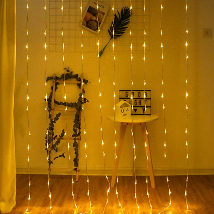 Shop our Fairy Lights Waterfall Curtain Lights Warm White – Chronos Lights