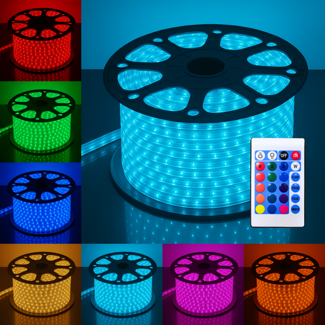 Transform Your Space with Vibrant LED RGB Strip Rope Lights – Chronos ...