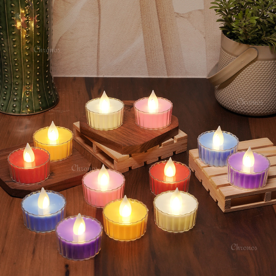 Flower Shaped LED Tea Light Votive Candles – Chronos Lights
