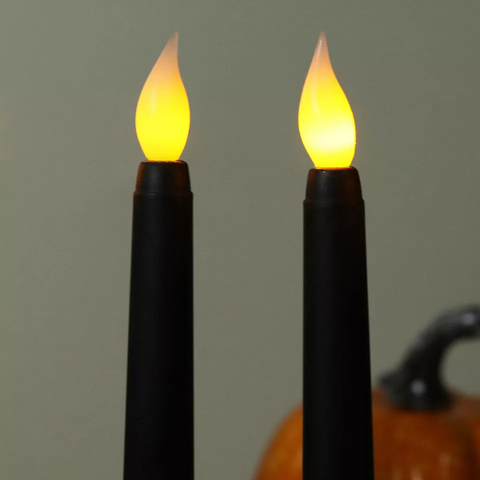 LED Long Pole Flameless Flickering Taper Candles: Order Now – Chronos ...