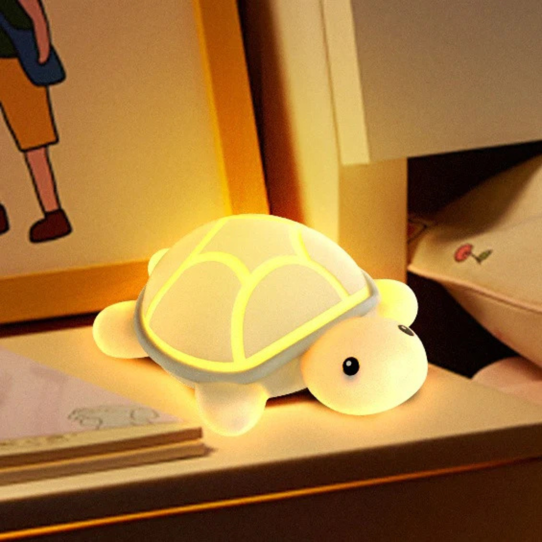 Turtle Silicone LED Night Light – Soft Silicone, USB Rechargeable ...