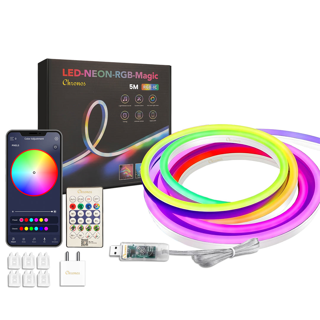 Shop with our USB Powered Smart RGBIC Neon Flex Strip Lights – Chronos ...