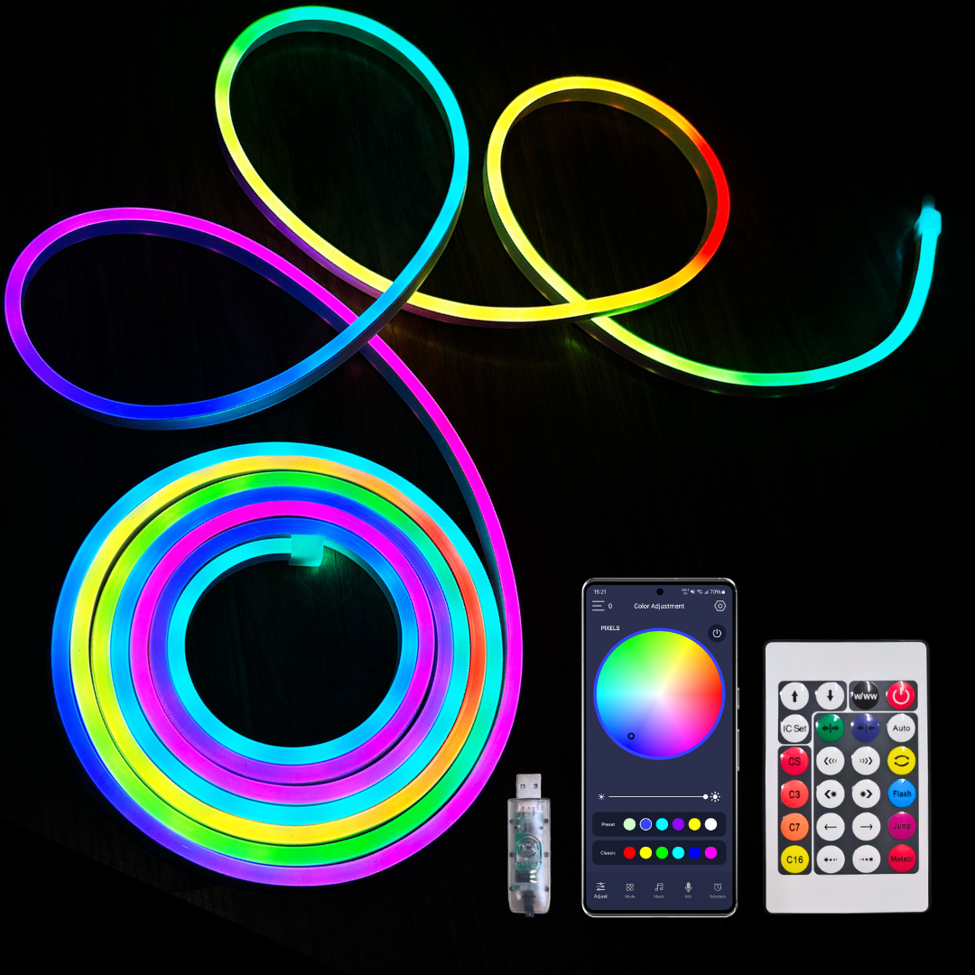 Shop with our USB Powered Smart RGBIC Neon Flex Strip Lights – Chronos ...