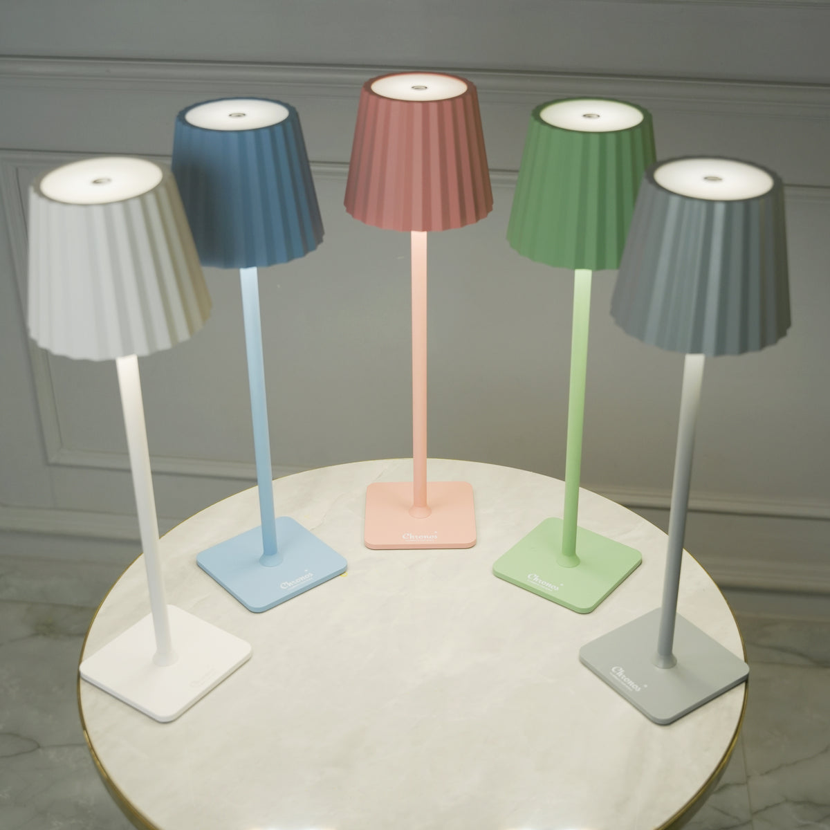 Illuminate with Pleat Portable Cordless LED Table Lamp – Chronos Lights