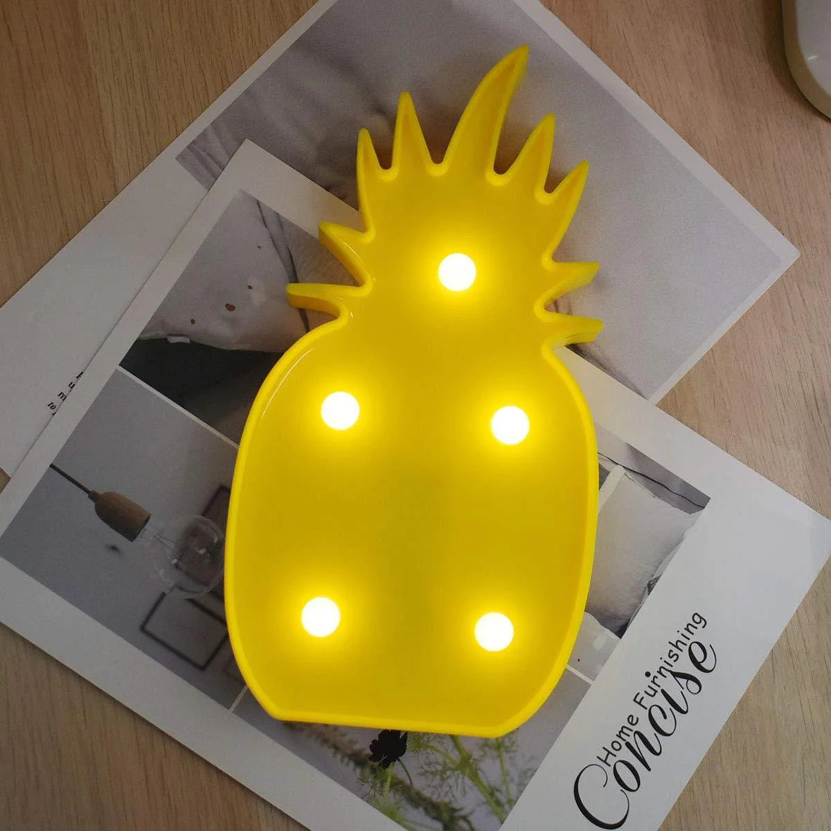 Marquee Light Pineapple | Tropical Decor Illumination | ChronosLights ...