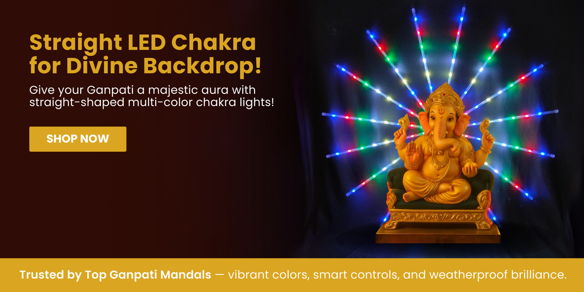 Ganpati Decoration Lights, LED Diyas & Mandap - Makhar Lighting Kits ...