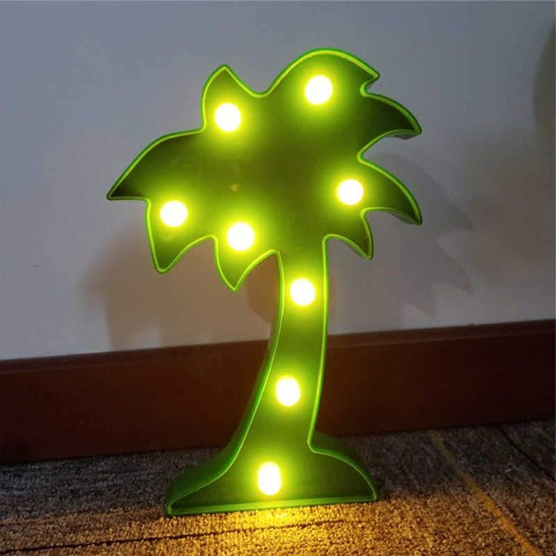 Marquee Light Coconut Tree Shape | Tropical Decor Illumination ...