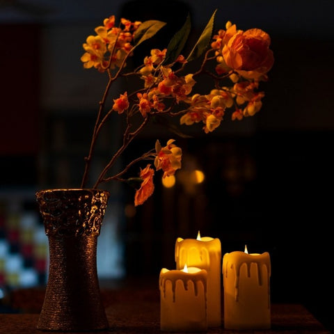 3D Jumping Wick Pillar Candles – Chronos Lights