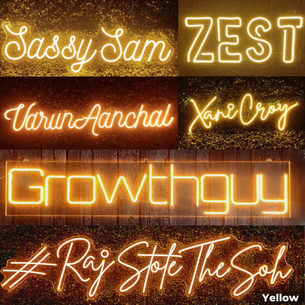 Custom Neon Signs Online - India's No.1* Custom Neon Signs | Neon Sign ...