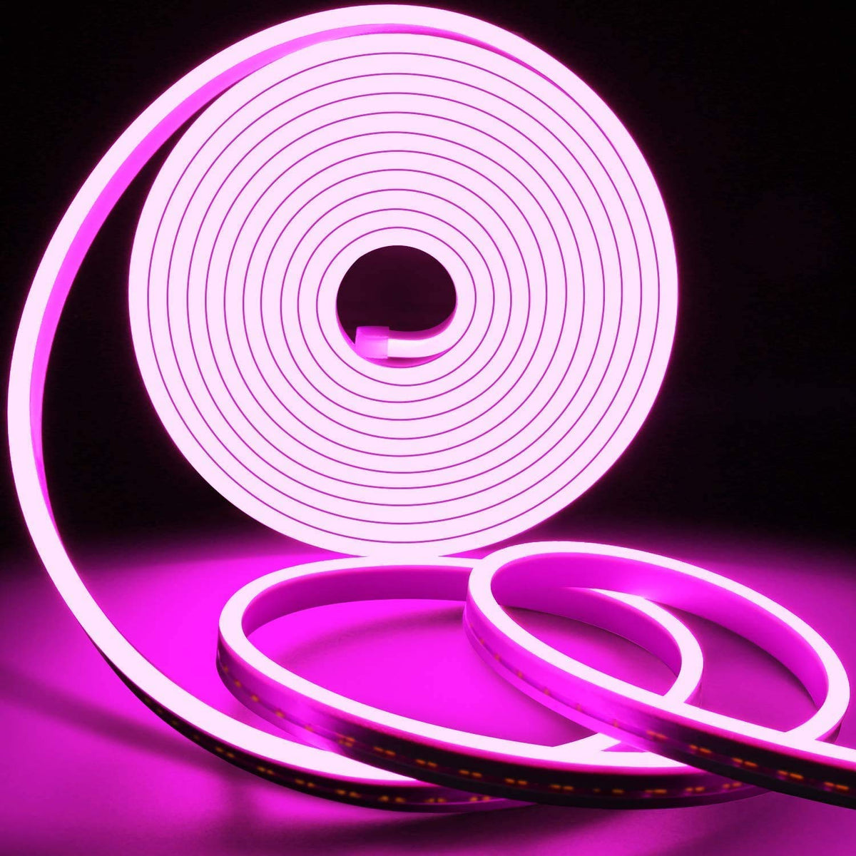 AC 220V - Neon Flex LED Strip Lights - Pink | 8mm x 16mm – Chronos Lights