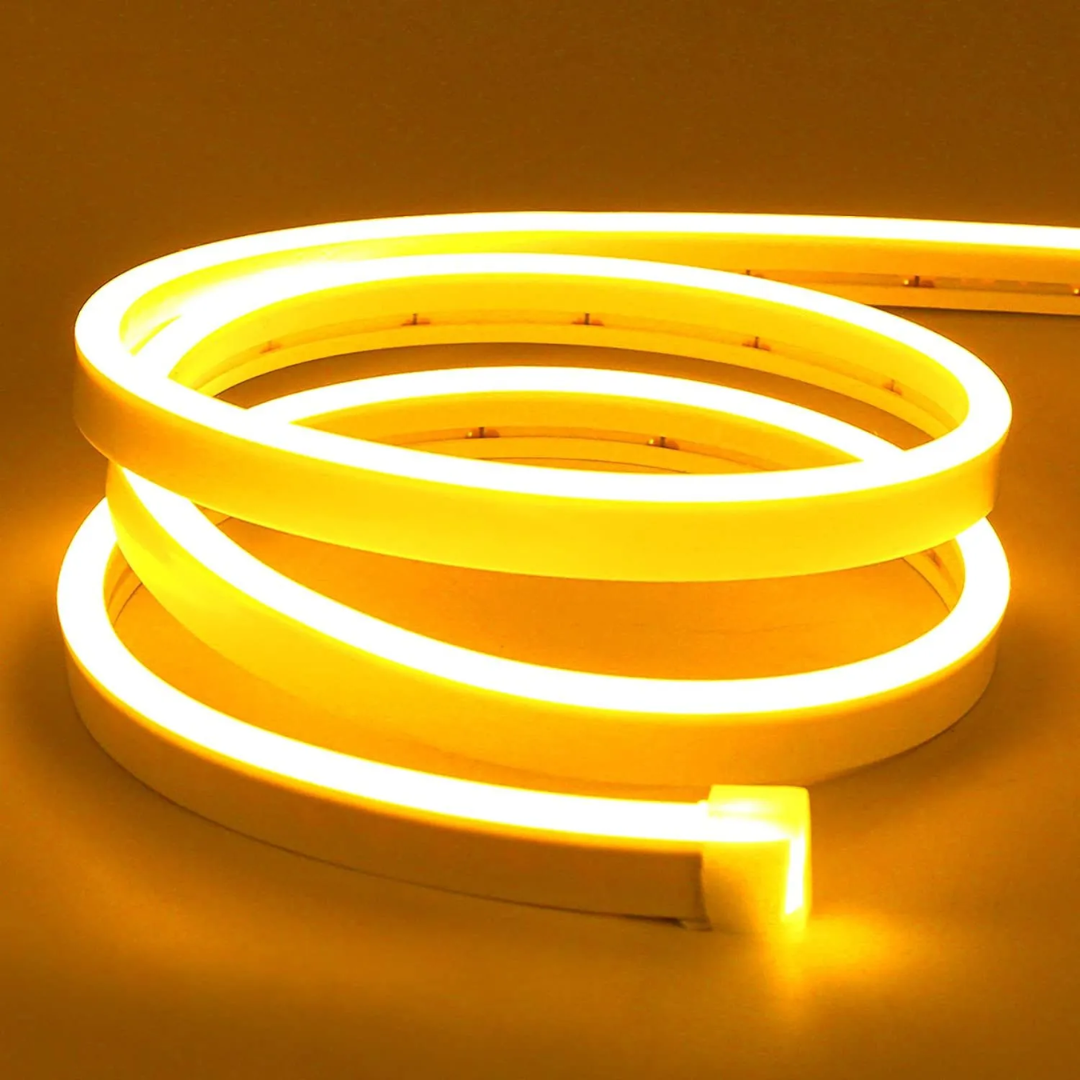 Neon Flex LED Strip Lights | Yellow - AC 220V - 8mm x 16mm – Chronos Lights