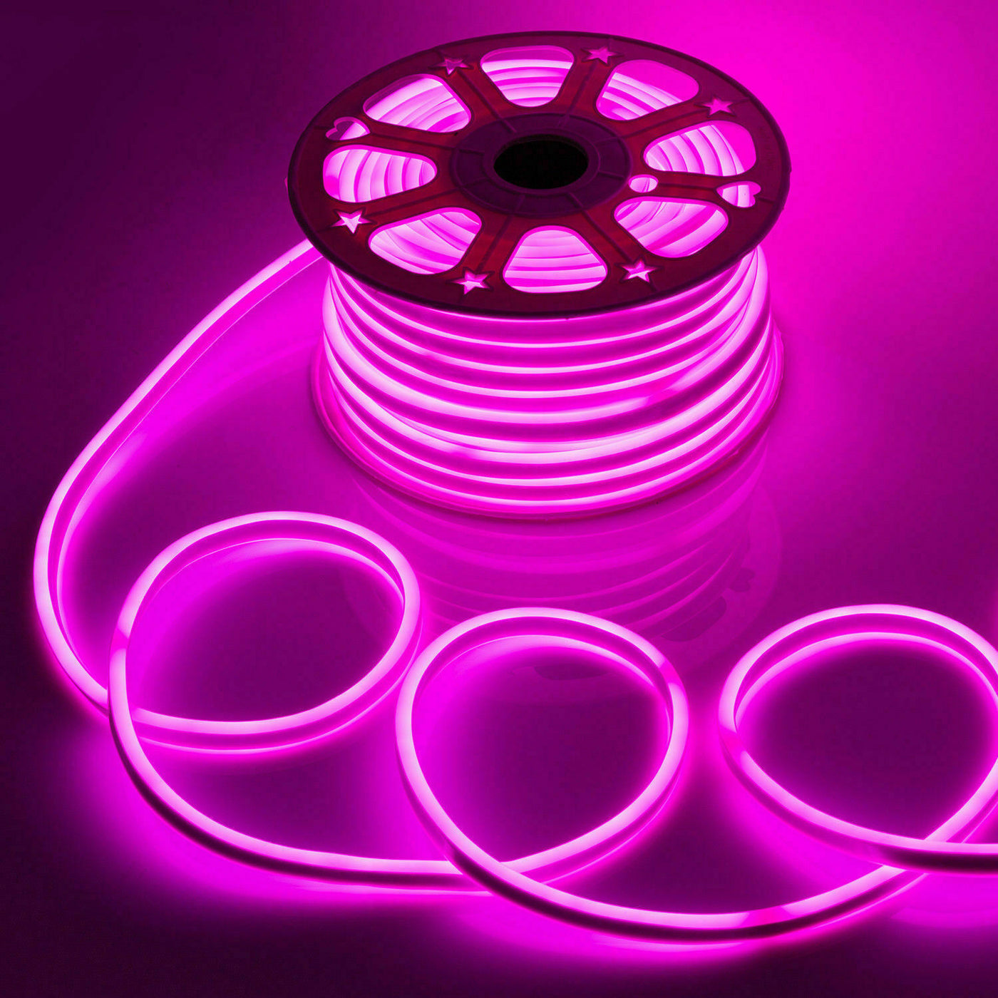 Neon Flex LED Strip Lights | Pink - AC 220V - 8mm x 16mm – Chronos Lights