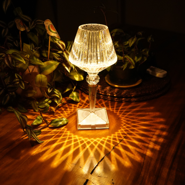 Inter Reflection Portable Crystal Table Lamp: Order Now – Chronos Lights
