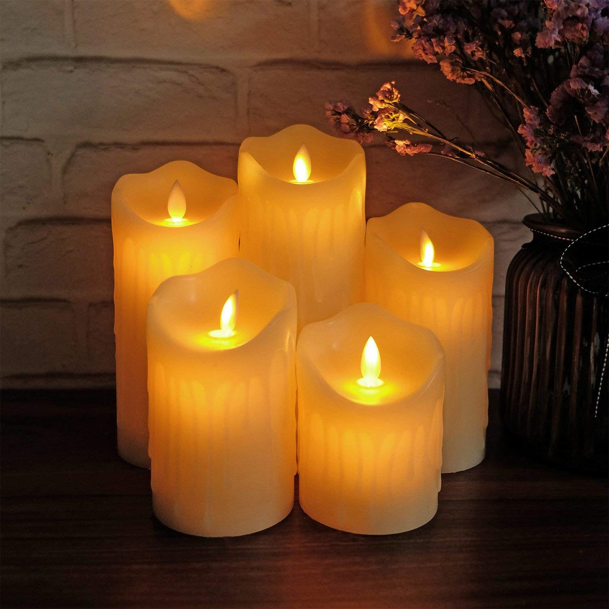 LED Pillar & Moving Wick Candles – Chronos Lights