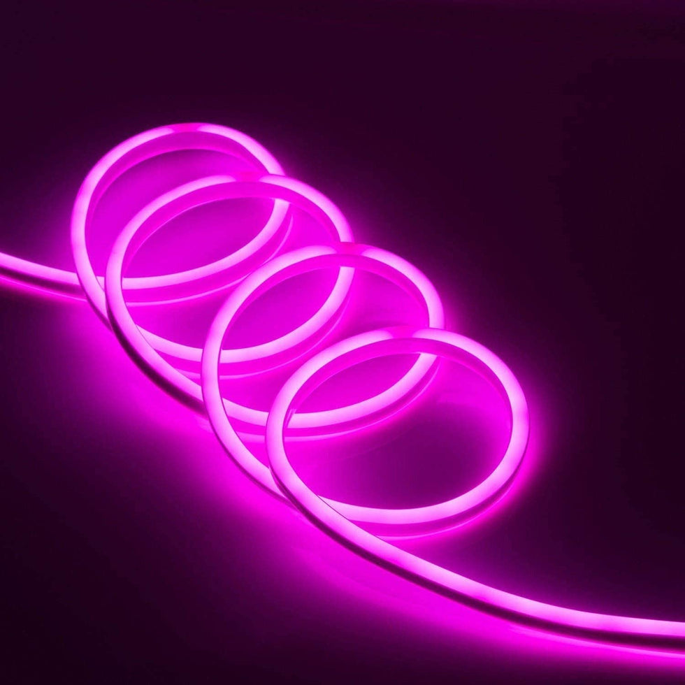 Neon Flex LED Strip Lights | Pink - AC 220V - 8mm x 16mm – Chronos Lights