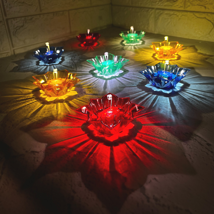 Illuminate Serenity: Reflection LED Diyas with Water Sensor – Chronos ...